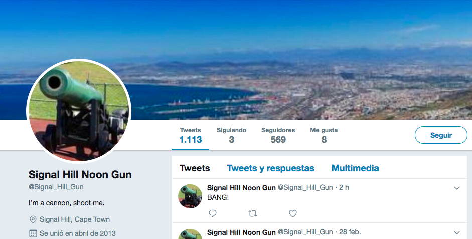 The Noon Gun in Kapstadt, Südafrika: die ältesten Kanonen im täglichen ...